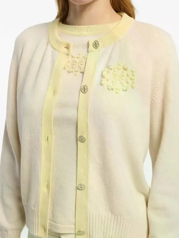 BARRIE B-logo Cashmere Cardigan