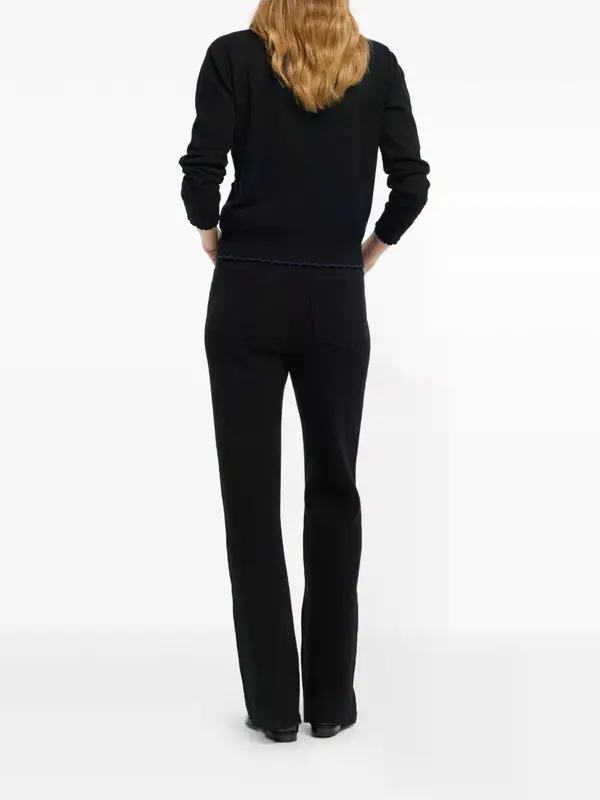 BARRIE Ribbed Detail Sweater