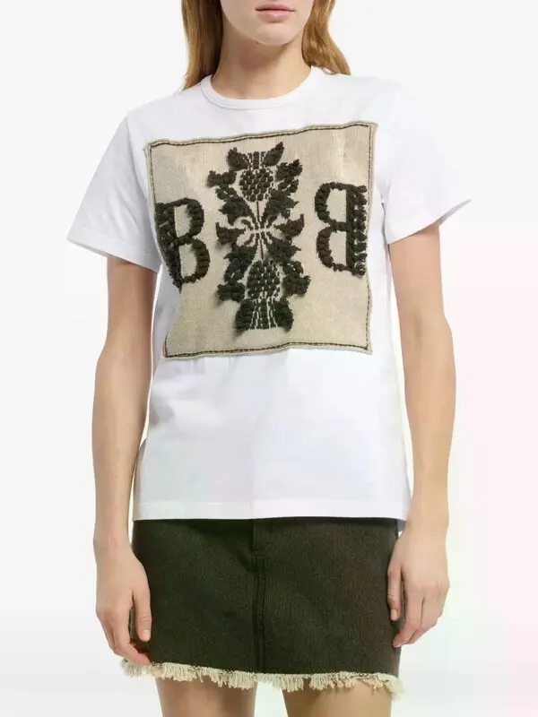 BARRIE Cashmere Patch T-shirt