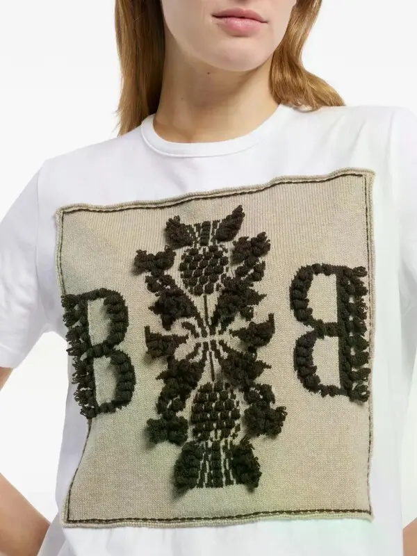BARRIE Cashmere Patch T-shirt
