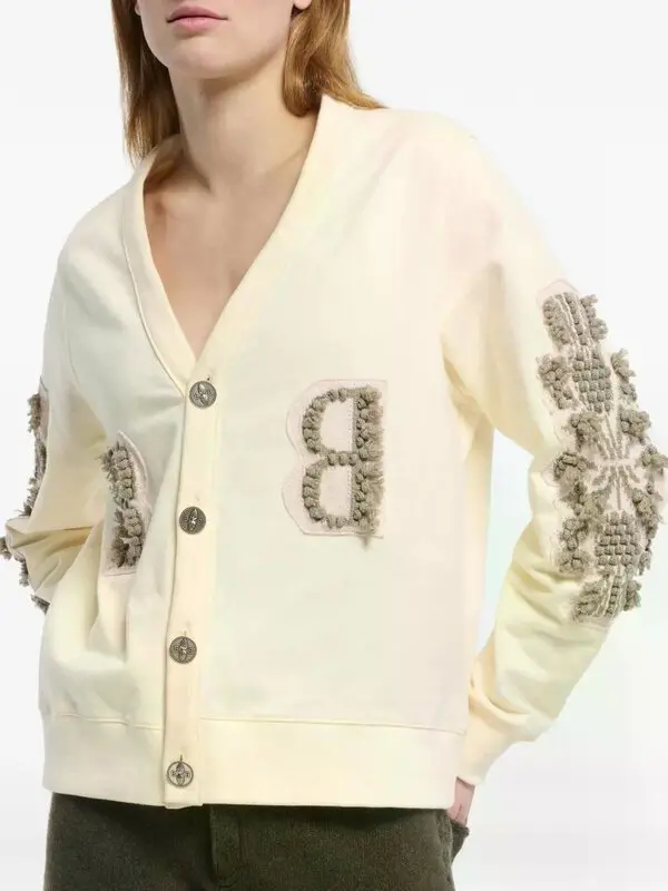 BARRIE B-logo Cardigan - Neutrals