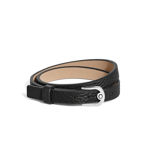Montblanc Horseshoe Buckle Adjustable Bracelet - Black