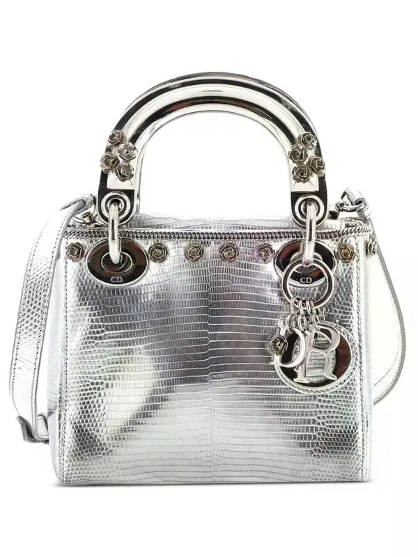 Dior Lady Lizard Mini Satchel - Metallic