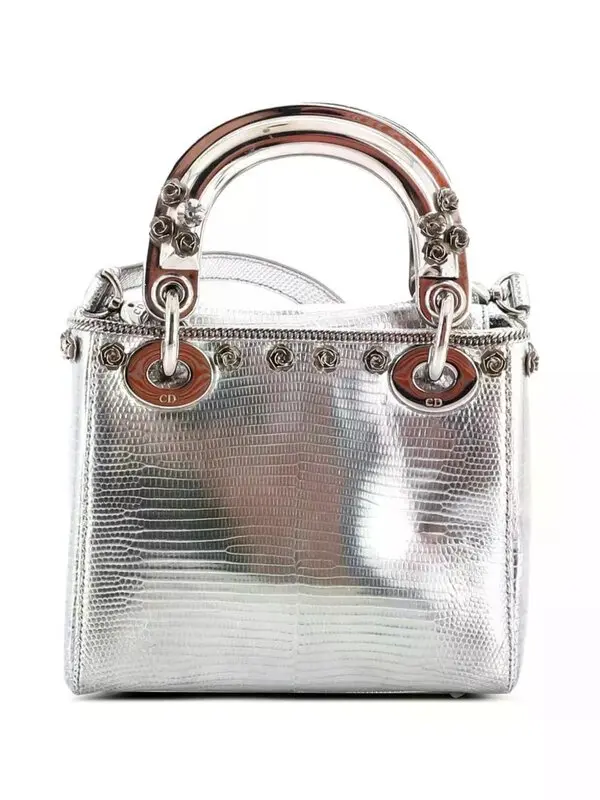 Dior Lady Lizard Mini Satchel - Metallic