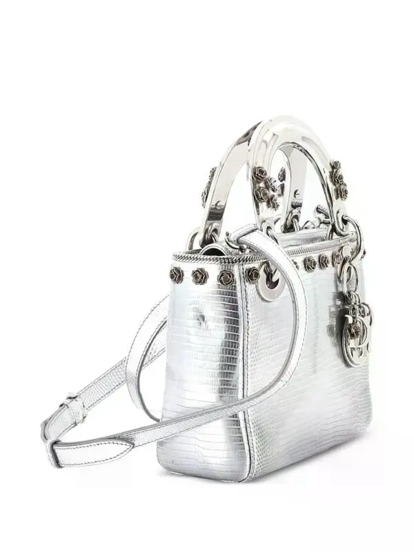 Dior Lady Lizard Mini Satchel - Metallic