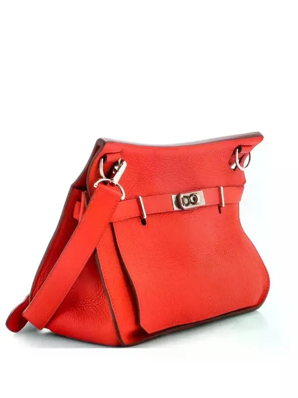 Hermès Jypsiere Bag Clemence 28 Shoulder Bag - Red