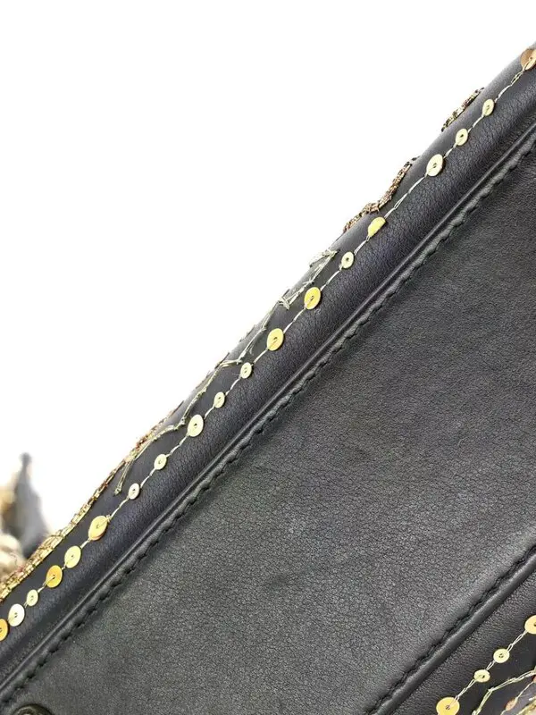 Dior Lady Chain Bag Embroidered Calfskin Mini Satchel