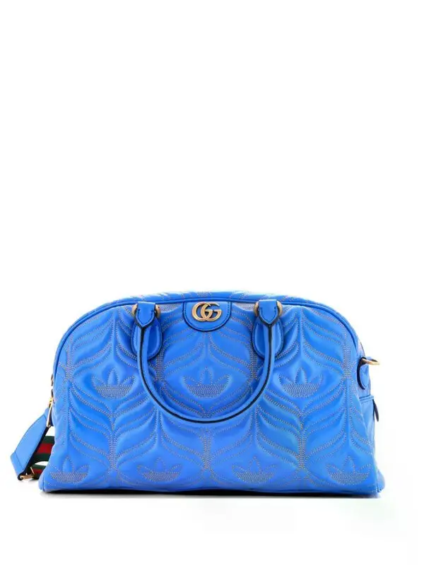 Gucci X Adidas Duffle Bag Quilted Leather Medium