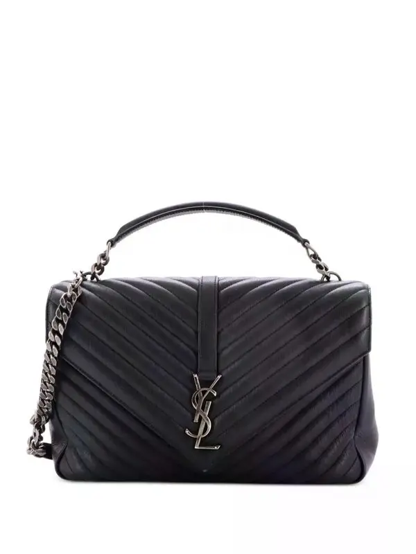 Saint Laurent Classic Monogram College Medium Crossbody Bag - Black