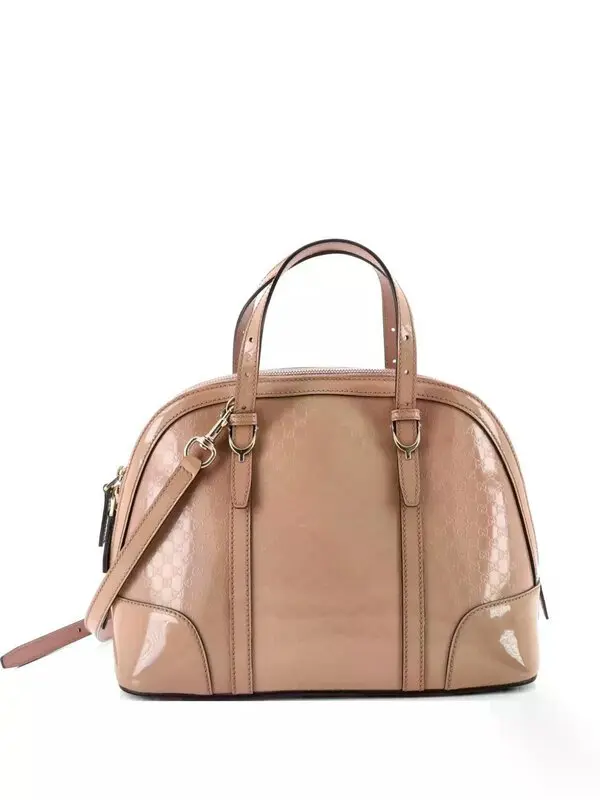 Gucci Micro Guccissima Patent Small Satchel Top Handle Bag