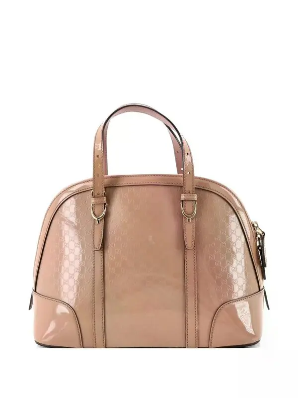 Gucci Micro Guccissima Patent Small Satchel Top Handle Bag