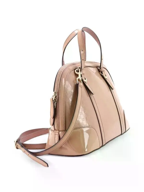 Gucci Micro Guccissima Patent Small Satchel Top Handle Bag