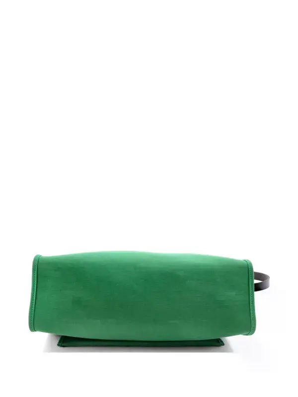 Hermès Herbag Zip Leather And Toile 31 Shoulder Bag - Blue