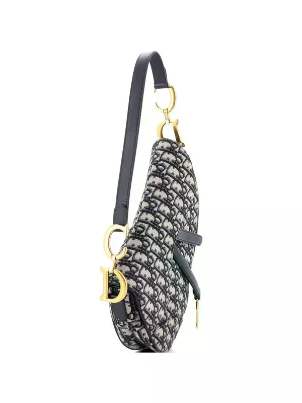 Dior Saddle Handbag Oblique Canvas Medium