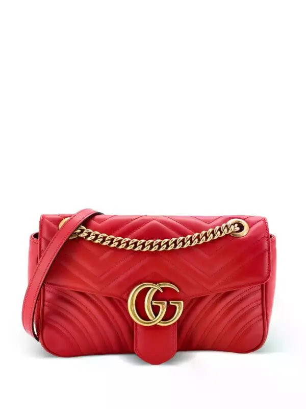 Gucci Gg Marmont Small Crossbody Bag - Red