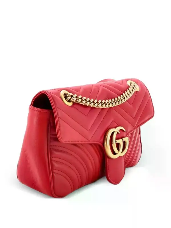 Gucci Gg Marmont Small Crossbody Bag - Red