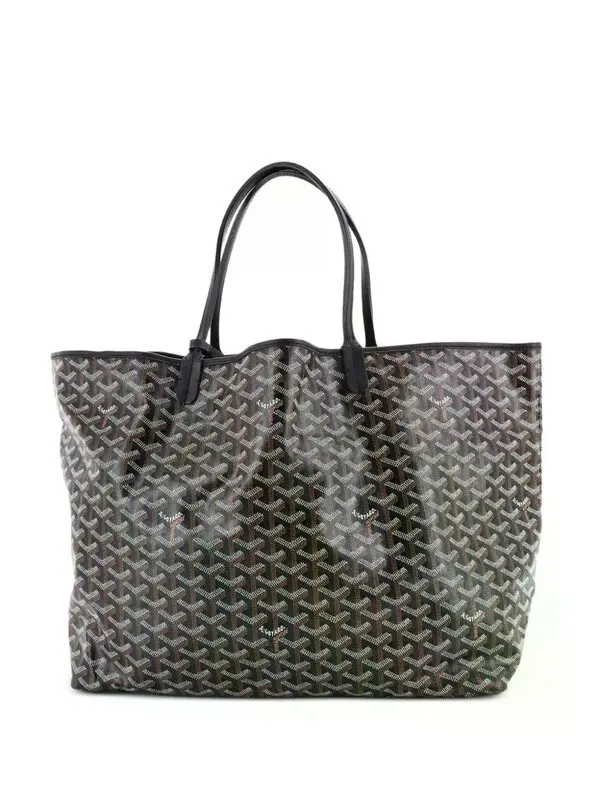 Goyard Saint Louis Coated Canvas Gm Tote Bag - Black