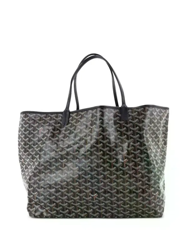 Goyard Saint Louis Coated Canvas Gm Tote Bag - Black