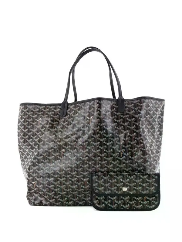 Goyard Saint Louis Coated Canvas Gm Tote Bag - Black