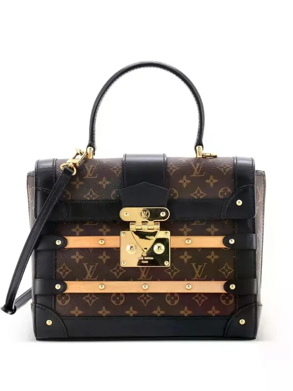 LOUIS VUITTON Trianon Handbag Monogram Canvas Pm - Brown