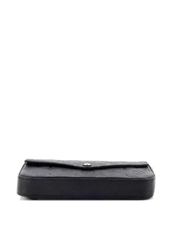 LOUIS VUITTON Felicie Pochette Monogram Empreinte Leather - Black