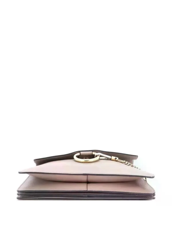 Chloé Faye Leather Medium Shoulder Bag - Neutrals