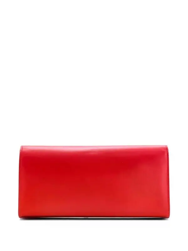 Saint Laurent Classic Monogram Long Clutch Bag - Red