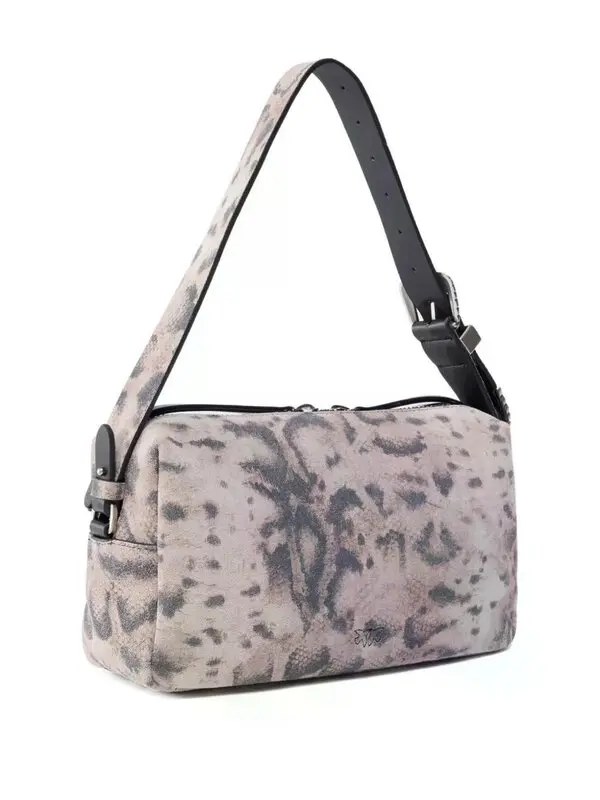 Pinko Python-print Shoulder Bag - Neutrals