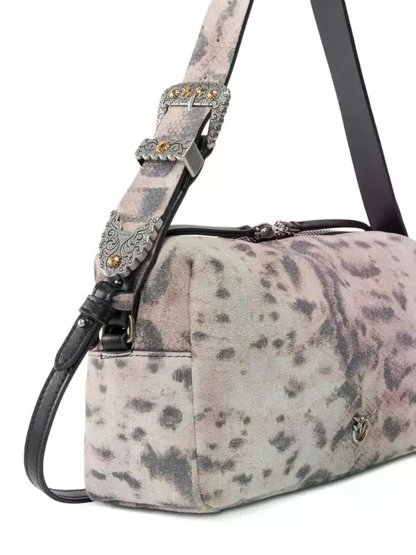 Pinko Python-print Shoulder Bag - Neutrals