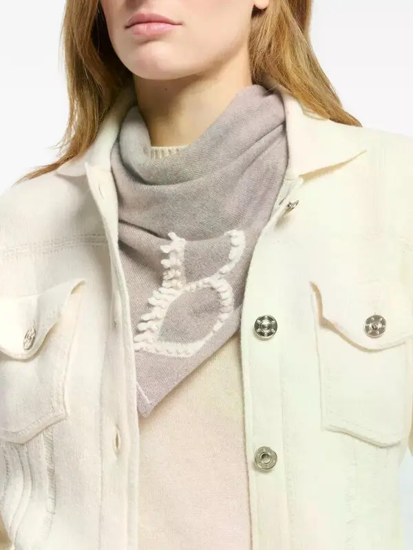 BARRIE Cashmere Scarf - Grey