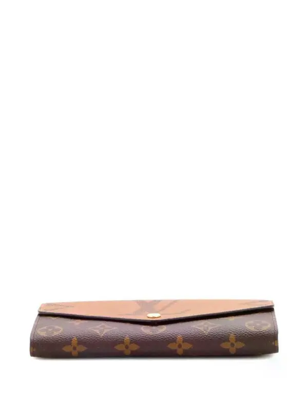 LOUIS VUITTON Sarah Wallet Nm Reverse Monogram Giant And Monogram Canvas Small Wallets