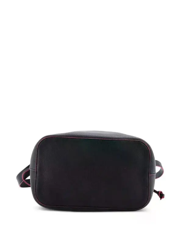 LOUIS VUITTON Lockme Leather Bucket Bag - Black