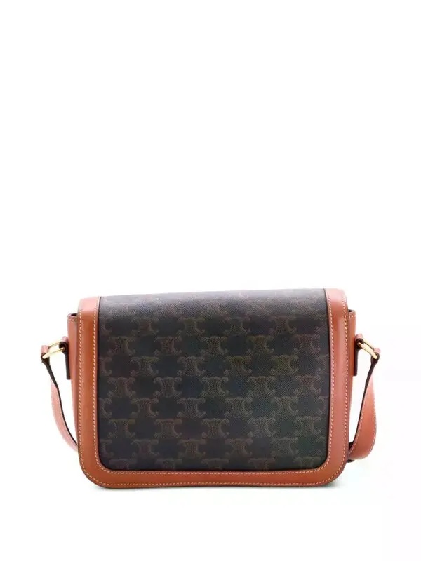 Celine Triomphe Coated Canvas Medium Shoulder Bag