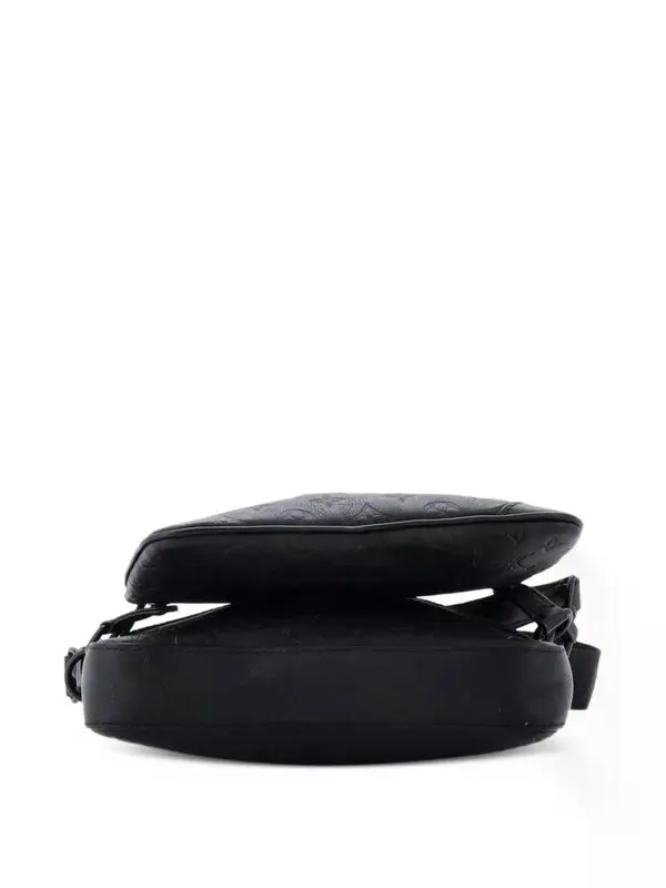 LOUIS VUITTON Trio Messenger Bag Monogram Shadow Leather - Black