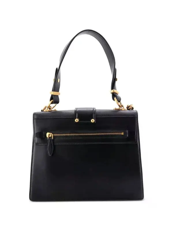 Prada Cahier Convertible City Calf And Saffiano Medium Shoulder Bag