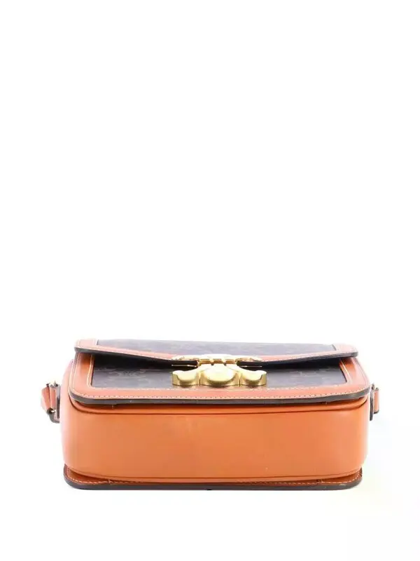 Celine Triomphe Coated Canvas Teen Shoulder Bag - Brown