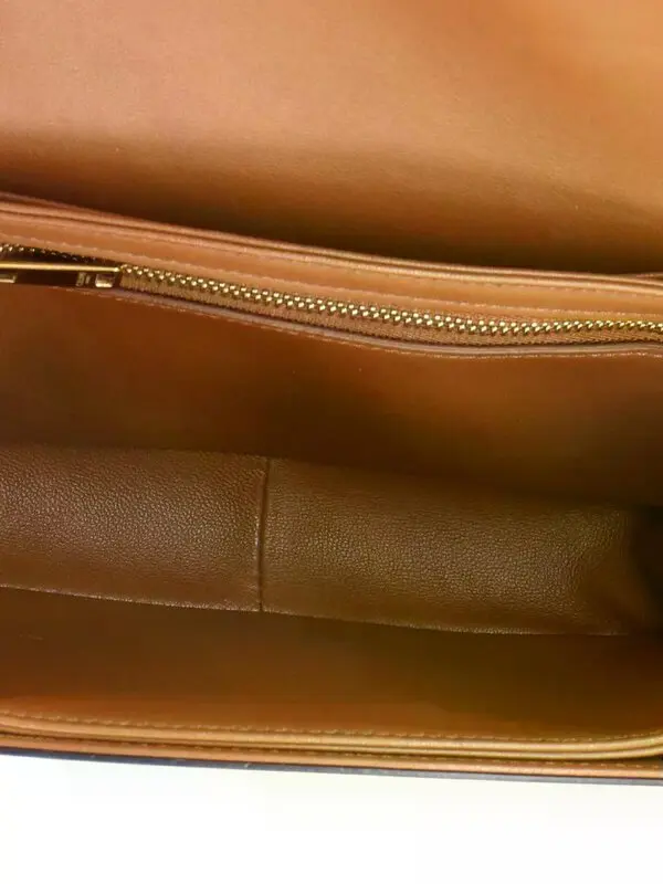 Celine Triomphe Coated Canvas Teen Shoulder Bag - Brown