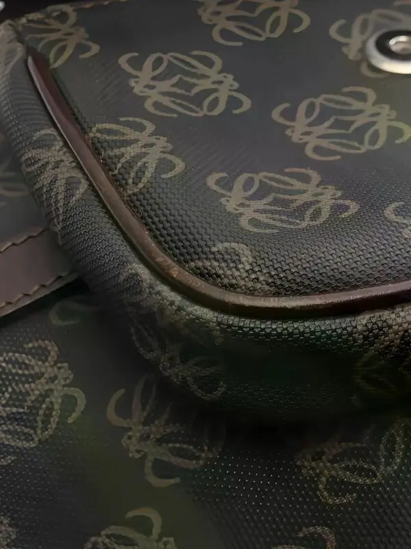Loewe 2000s Anagram Shoulder Bag - Grey