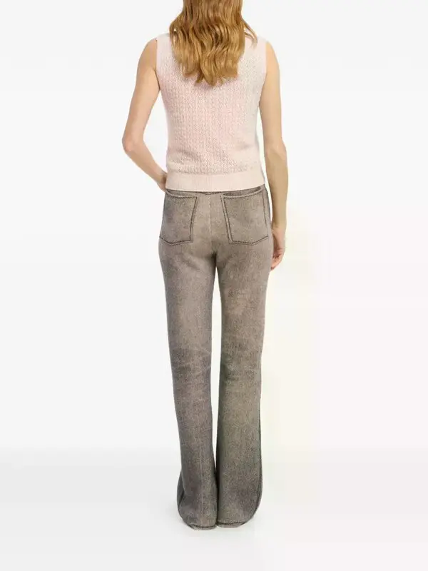 BARRIE Cashmere Lace Vest - Pink