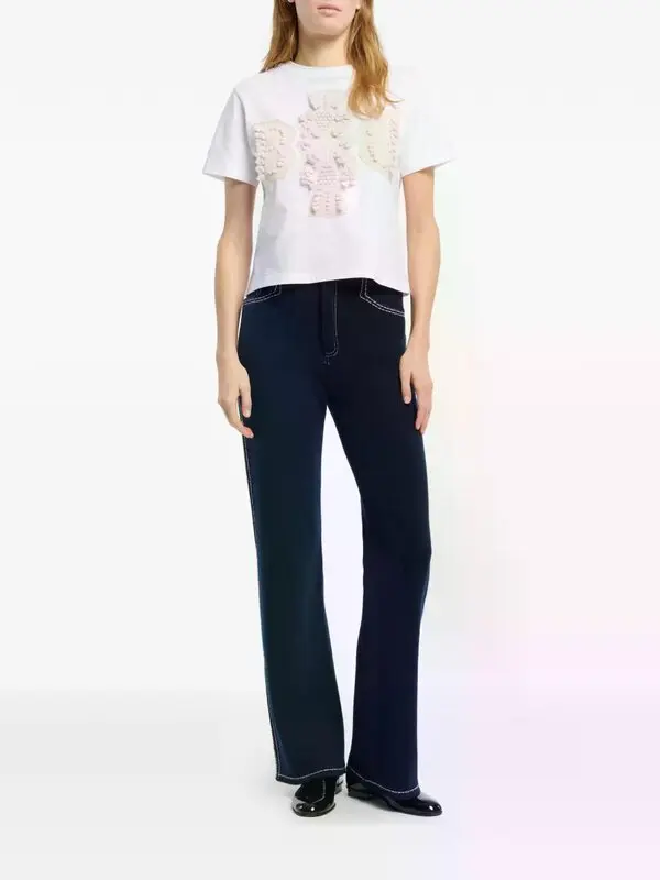 BARRIE Logo-patch Cotton T-shirt