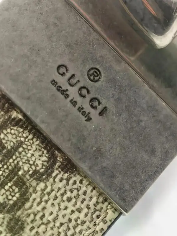Gucci Gg Supreme Reversible Belt - Black