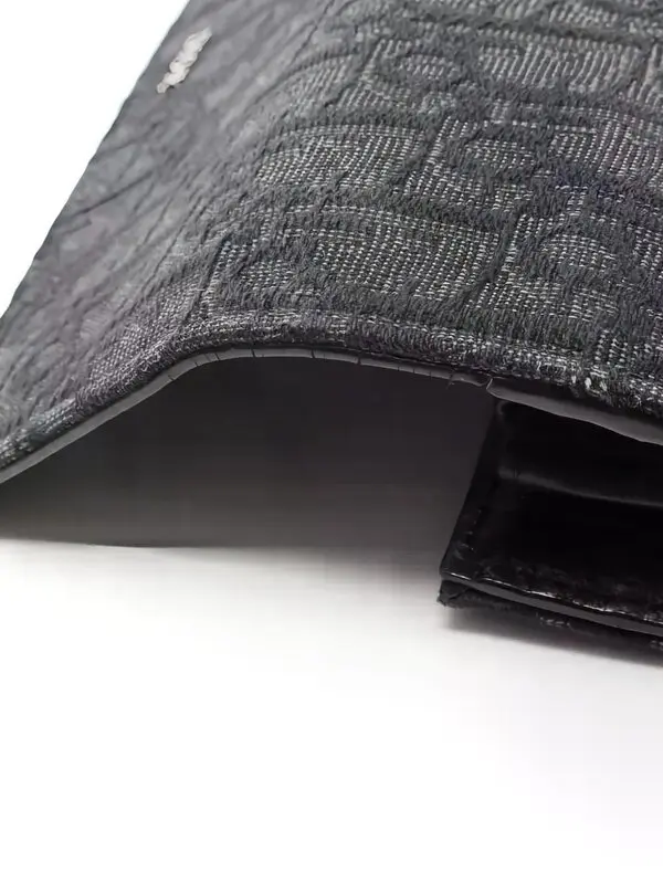 Dior Oblique-monogram-pattern Wallet - Grey
