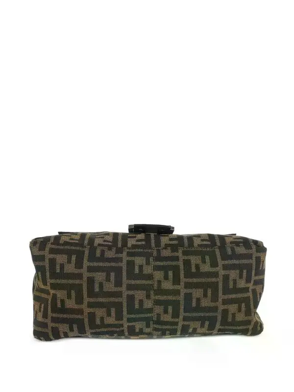 Fendi Zucca Baguette Handbag - Black
