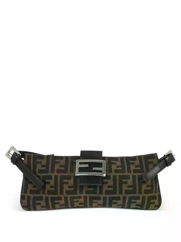 Fendi 2000 Zucca-pattern Shoulder Bag - Black