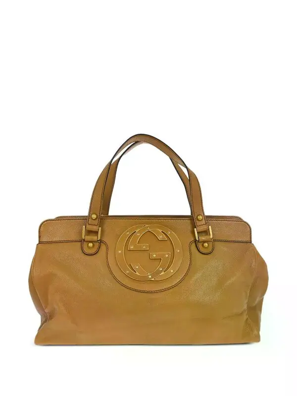 Gucci 1990s Interlocking Leather Handbag