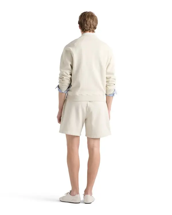 Prada Cotton Crew-neck Sweatshirt - Neutral