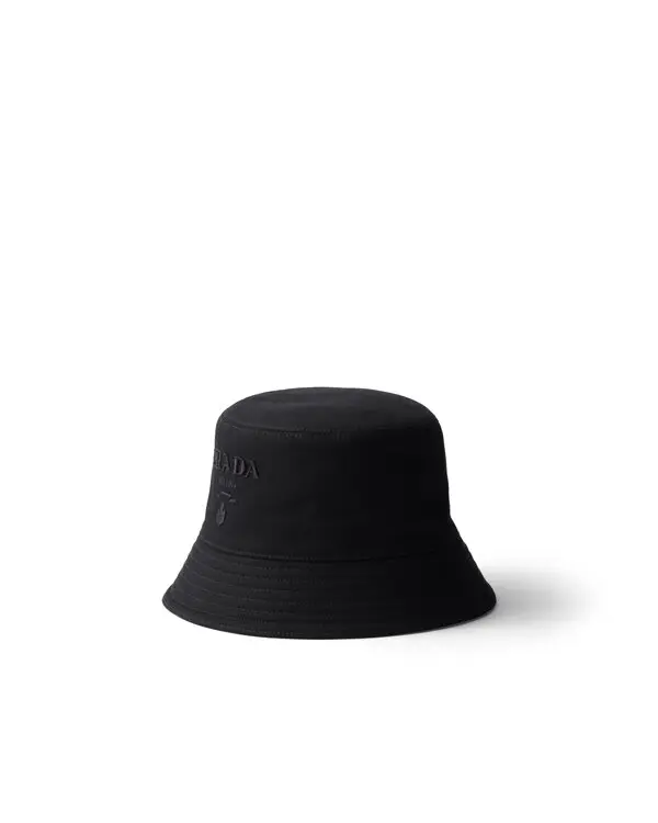 Prada Drill Bucket Hat - Black