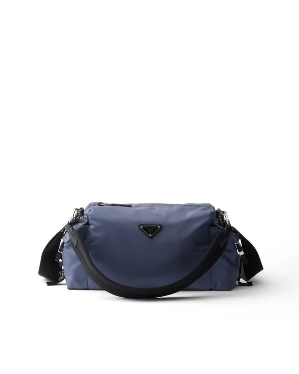 Prada Re-nylon And Leather Bag - Blue