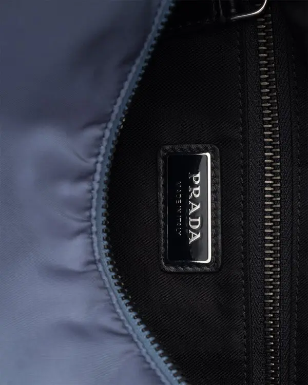 Prada Re-nylon And Leather Bag - Blue