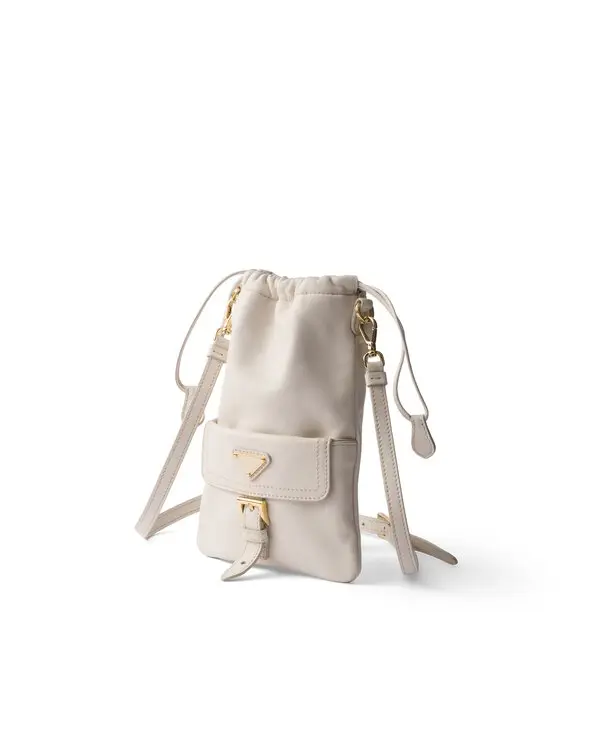 Prada Nappa Leather Pouch - Neutral